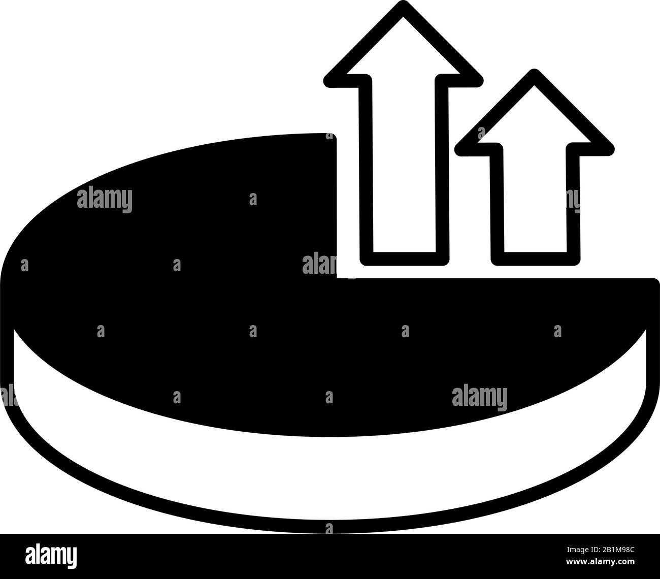 pie chart in white background vector illustration design Stock Vector ...