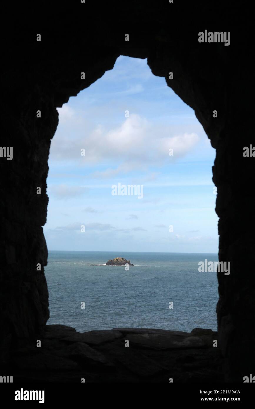 stepper point padstow cornwall england Stock Photo - Alamy