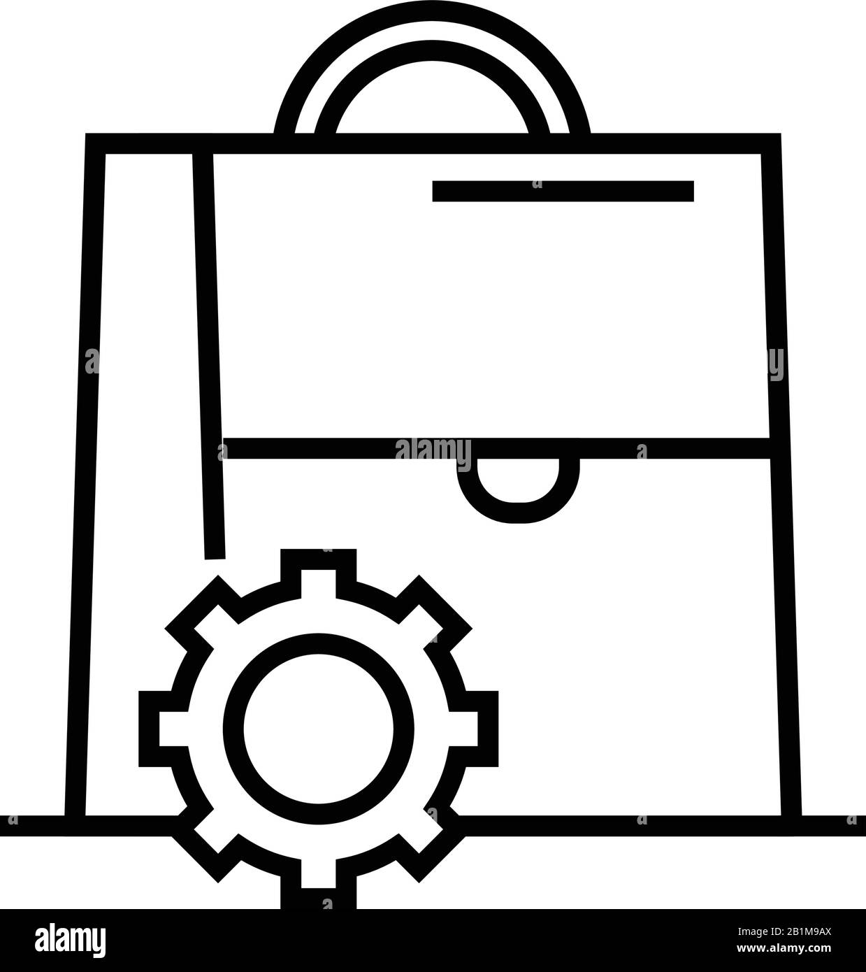 Important profile line icon, concept sign, outline vector illustration ...