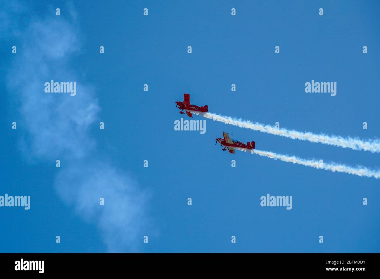 Team Oracle Sean D.Tucker and Jessy Panzer formation aerobatics during ...