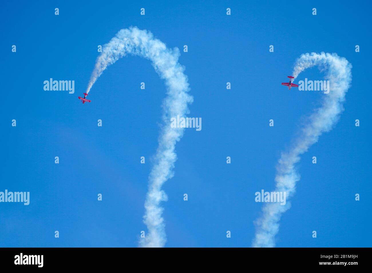 Team Oracle Sean D.Tucker and Jessy Panzer formation aerobatics during ...