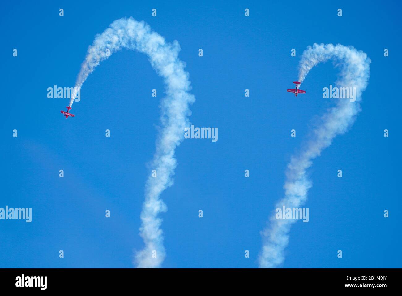 Team Oracle Sean D.Tucker and Jessy Panzer formation aerobatics during ...