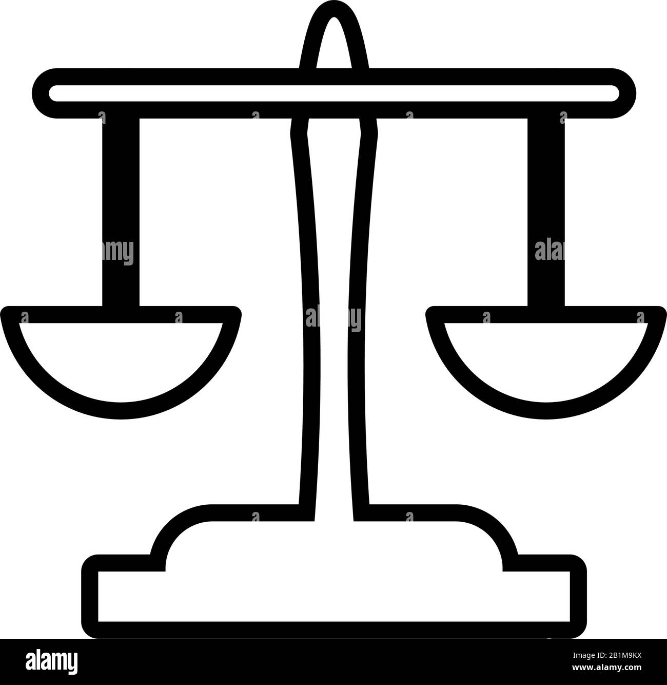 silhouette of balance on white background vector illustration design ...