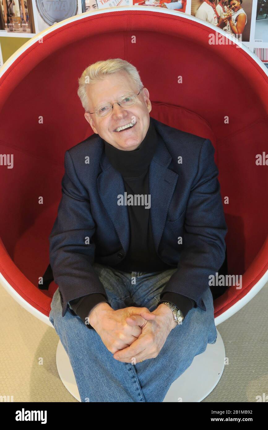 Retired Guest Enjoying TWA Hotel at John F. Kennedy Airport in New York ...