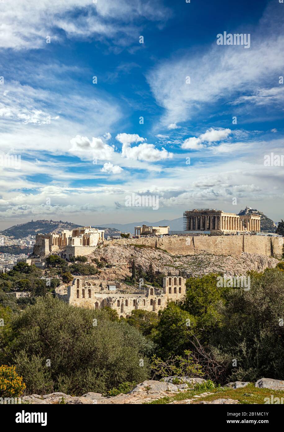 Parthenon greece vertical landscape hi-res stock photography and images ...