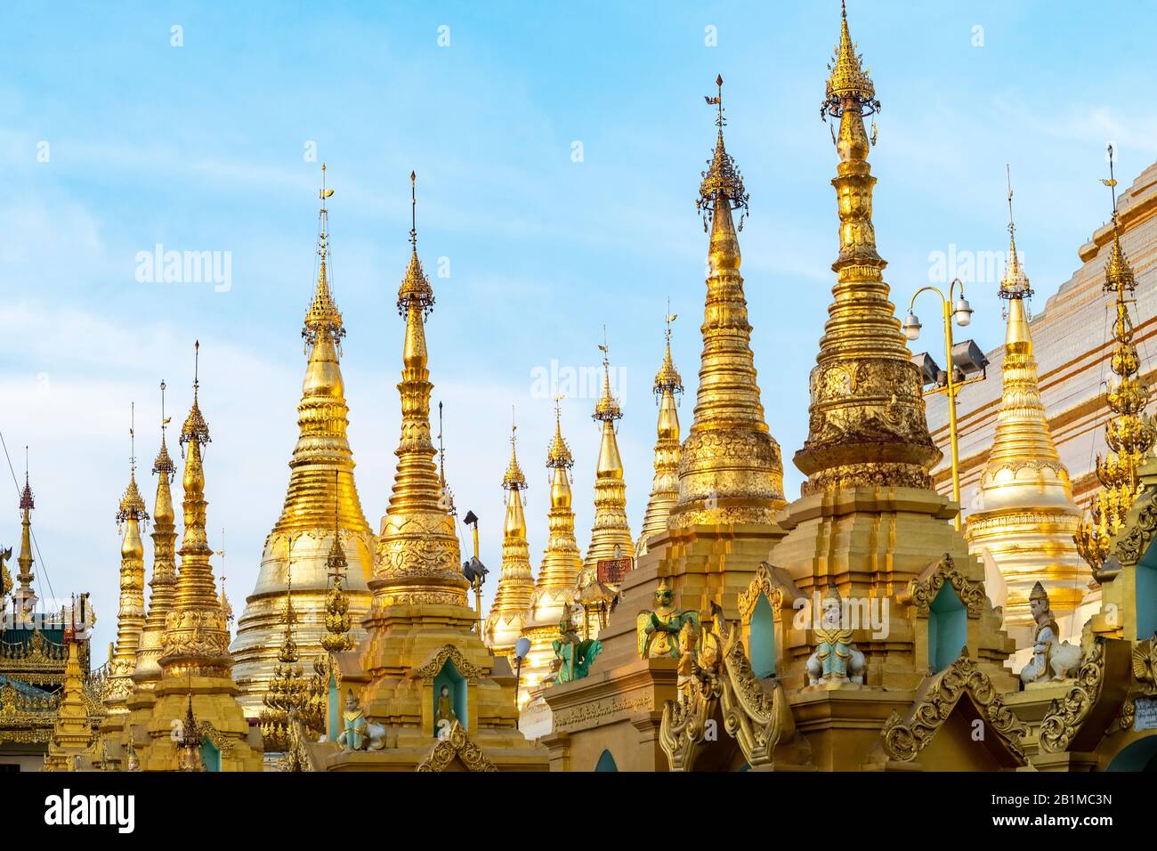 Shwedagon pagoda gilded stupas hi-res stock photography and images - Alamy
