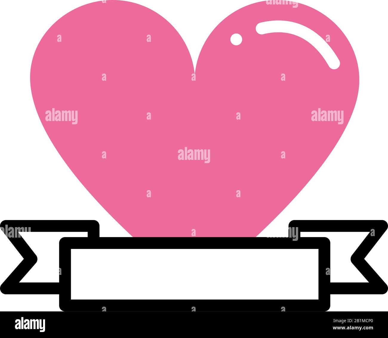 cute heart, line style and color vector illustration design Stock ...
