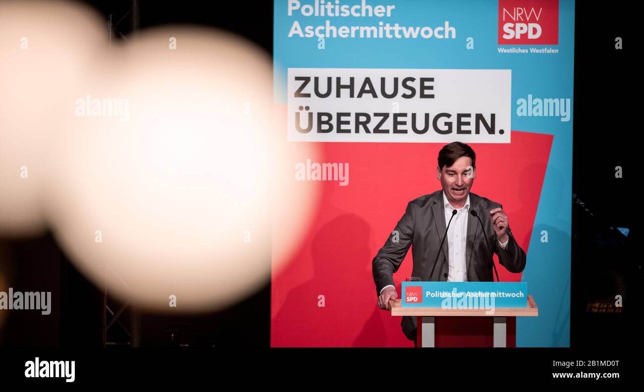 Schwerte, Germany. 26th Feb, 2020. Sebastian Hartmann, state chairman ...