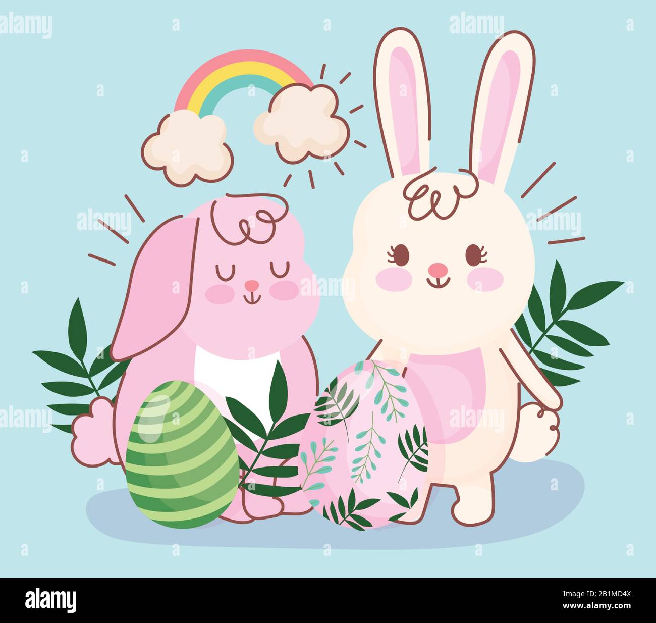 Bunch of bunnies Stock Vector Images - Alamy