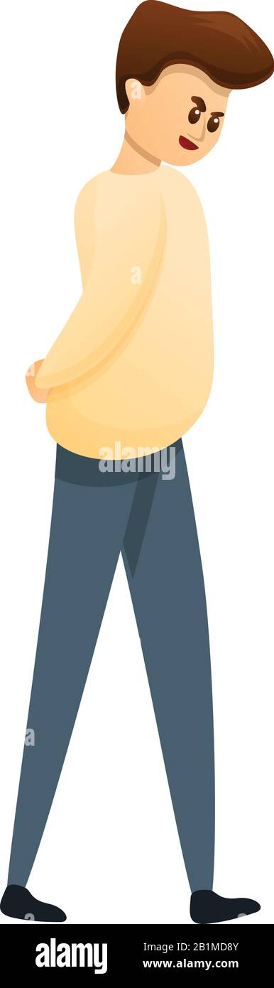 Alone mental hospital person icon. Cartoon of alone mental hospital ...