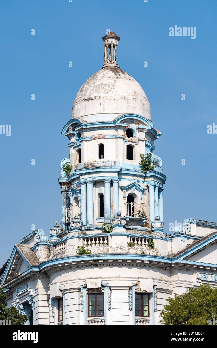 Colonial Architecture on Strand Road, Yangon, Myanmar Stock Photo - Alamy