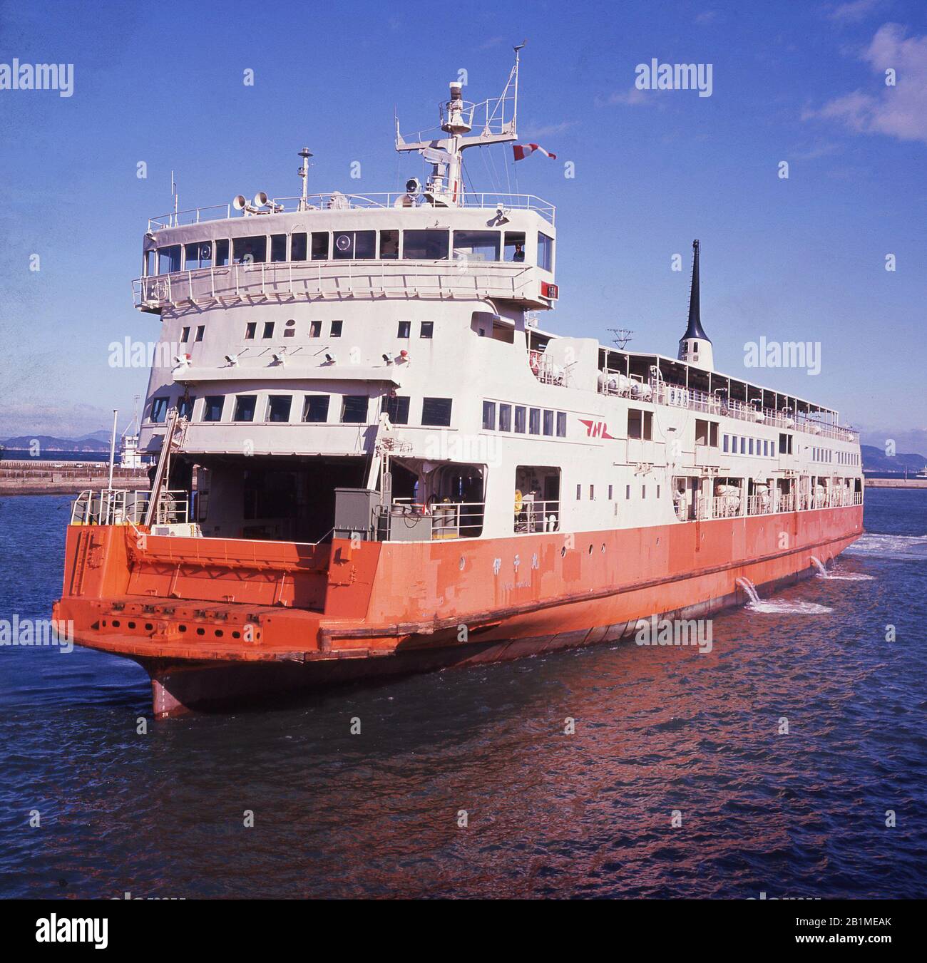 1960s, historical, Japanese ferry in harbour Stock Photo - Alamy