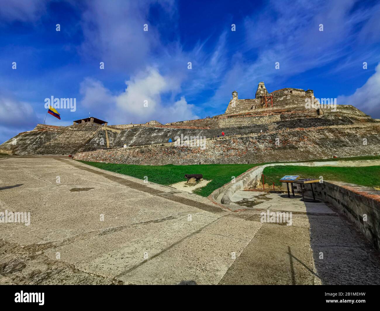 Castillo de San Felipe de Barajas castle in Cartagena de Indias ...