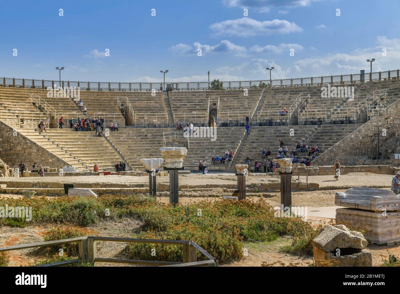 Amphitheater, Ausgrabungsstätte Caesarea, Israel Stock Photo - Alamy