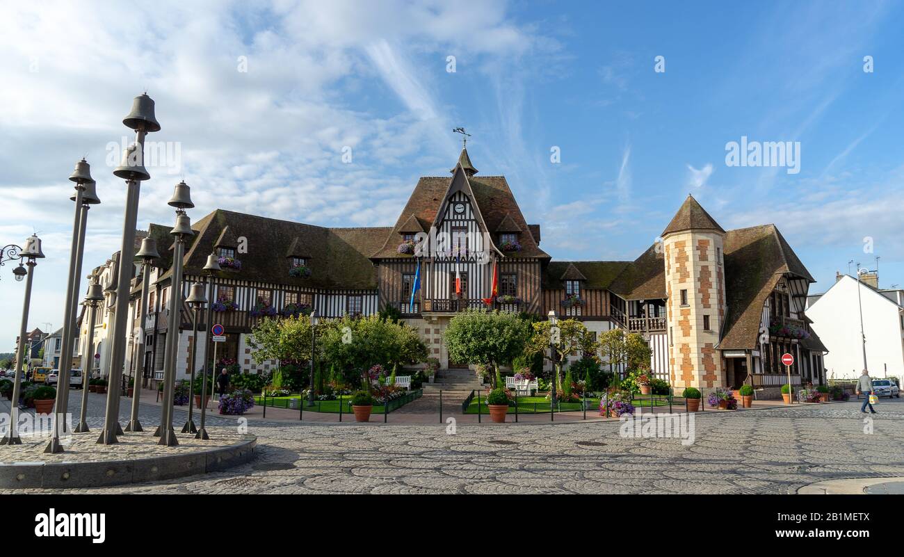 Fraench architecture and buildings in normandy vacation Stock Photo - Alamy