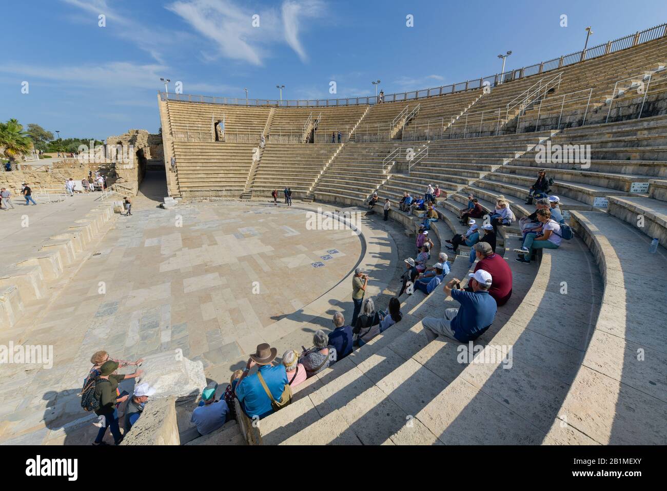 Amphitheater, Ausgrabungsstätte Caesarea, Israel Stock Photo - Alamy