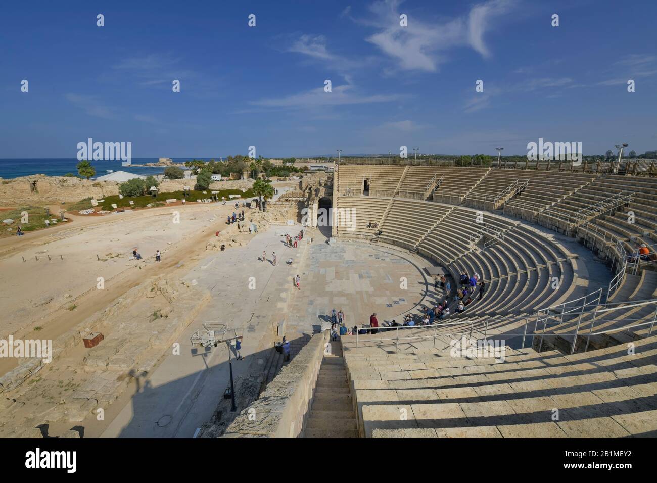 Amphitheater, Ausgrabungsstätte Caesarea, Israel Stock Photo - Alamy