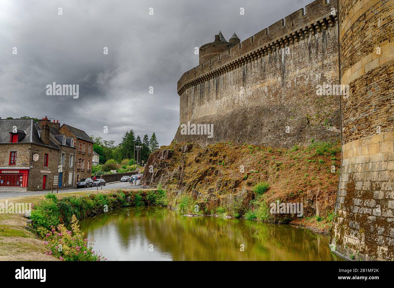 Vacation in france french normandy province castle and ruins Stock ...