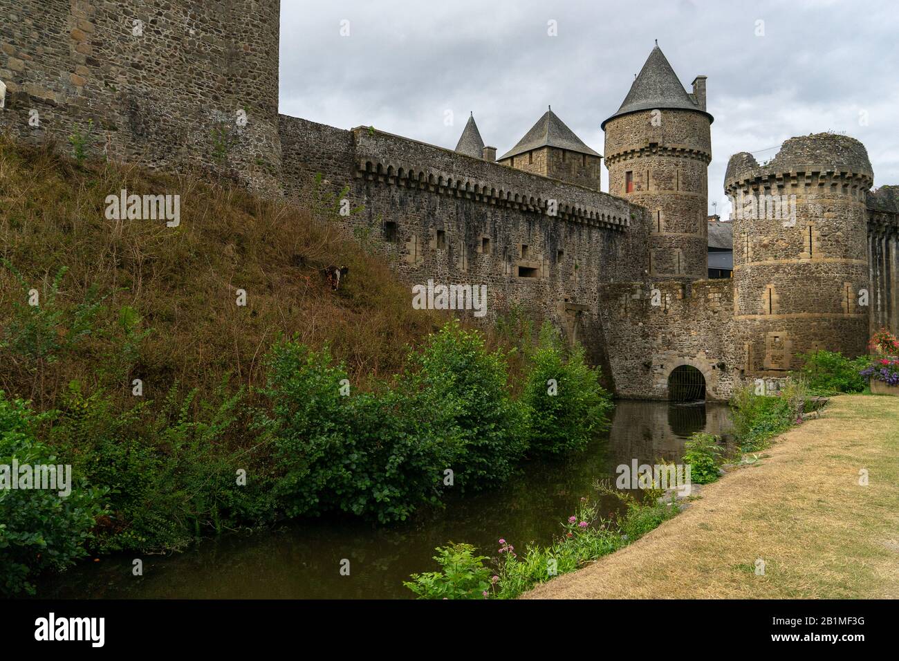 Vacation in france french normandy province castle and ruins Stock ...