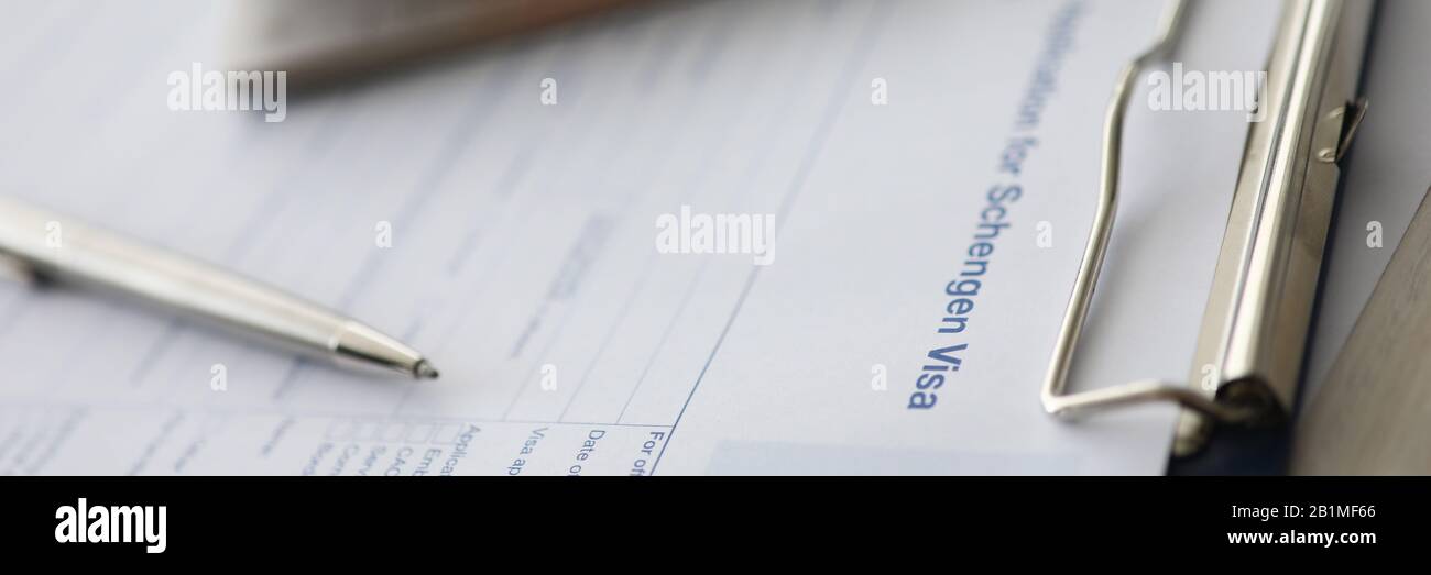 Important documents for visa Stock Photo - Alamy