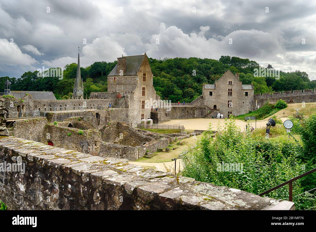 Vacation in france french normandy province castle and ruins Stock ...