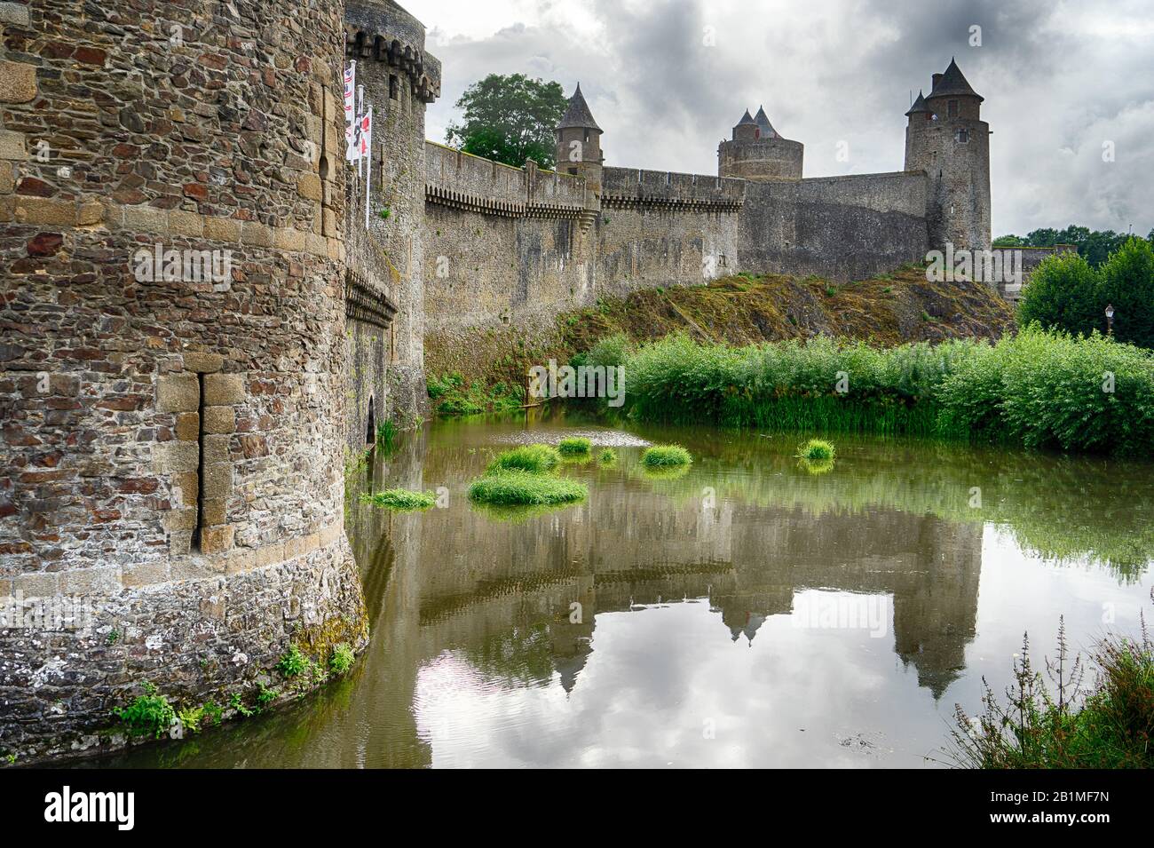 Vacation in france french normandy province castle and ruins Stock ...