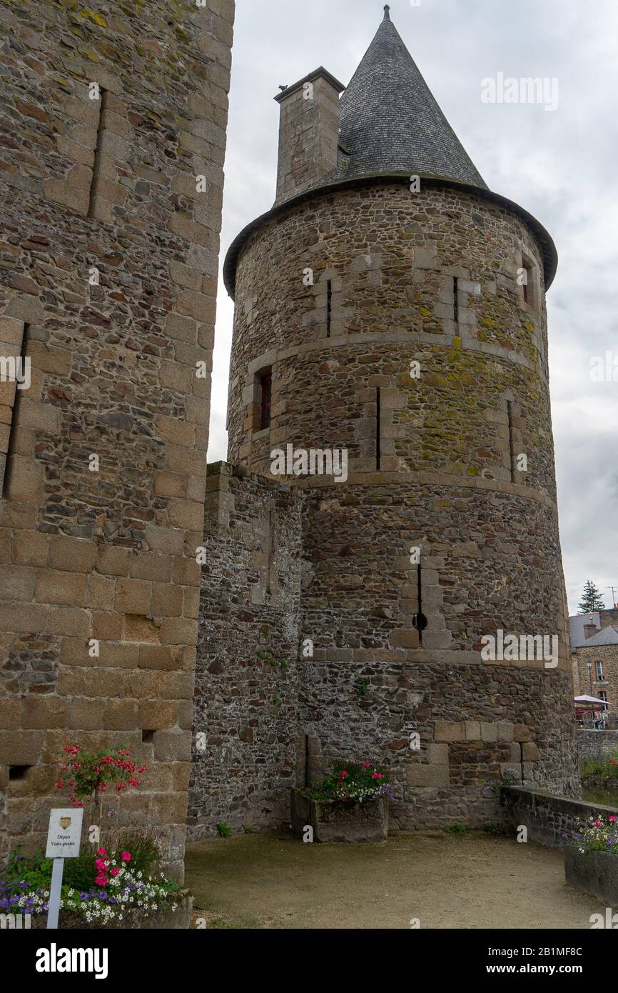 Vacation in france french normandy province castle and ruins Stock ...