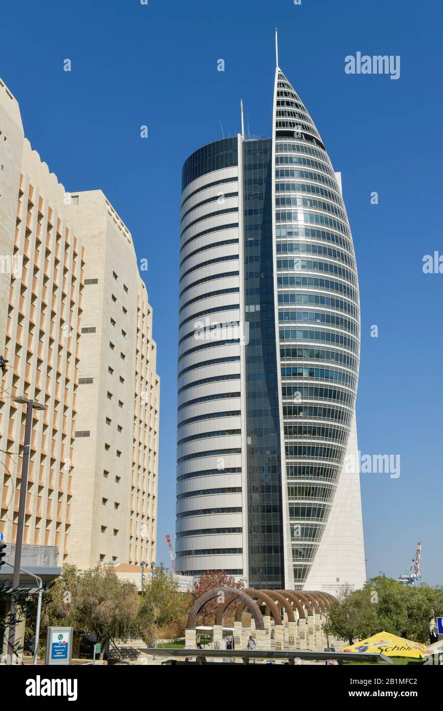 Sail-Tower, Haifa, Israel Stock Photo - Alamy