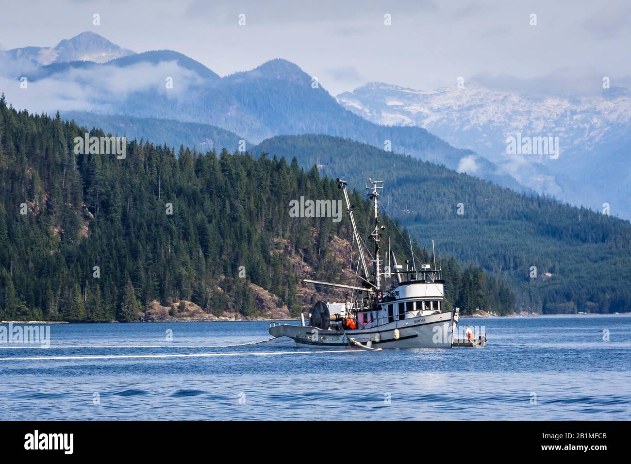 Commercial salmon fishing tender vessel hi-res stock photography and ...