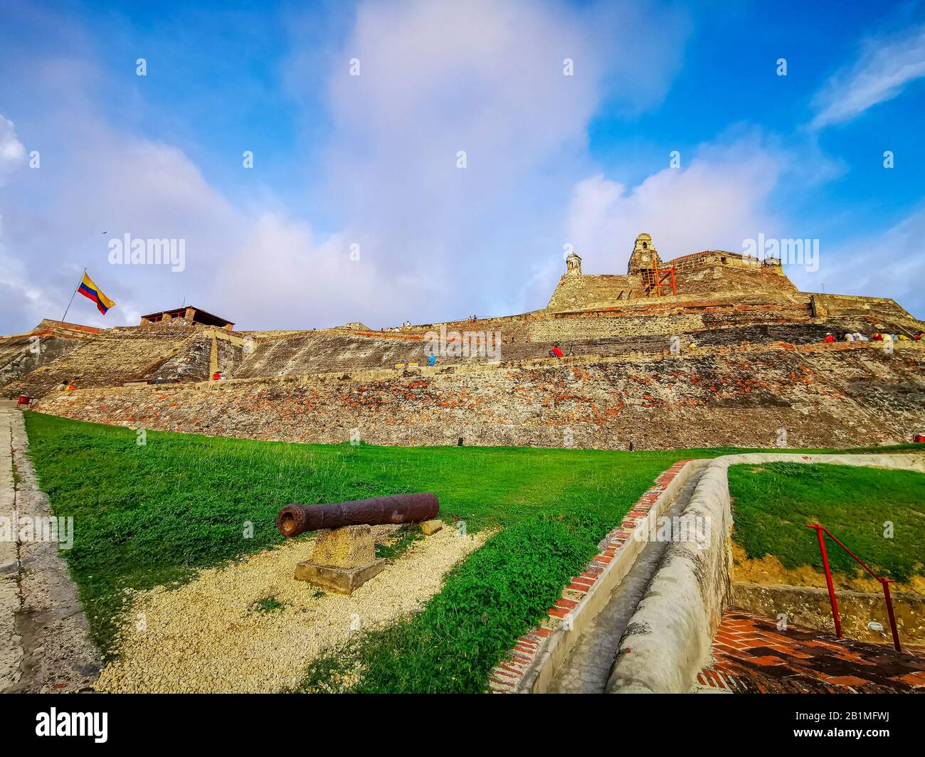 Castillo de San Felipe de Barajas castle in Cartagena de Indias ...
