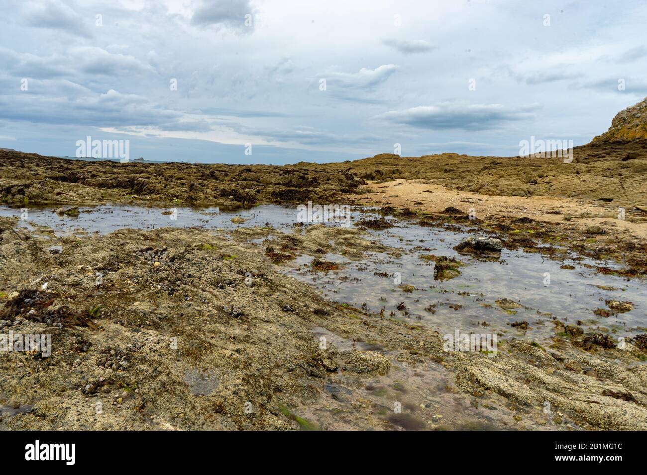 San Malo tourist attraction castle fort and water seascape Stock Photo ...