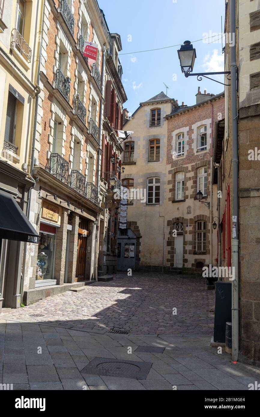 Travel in small french villages street in vacation summer tourism Stock ...