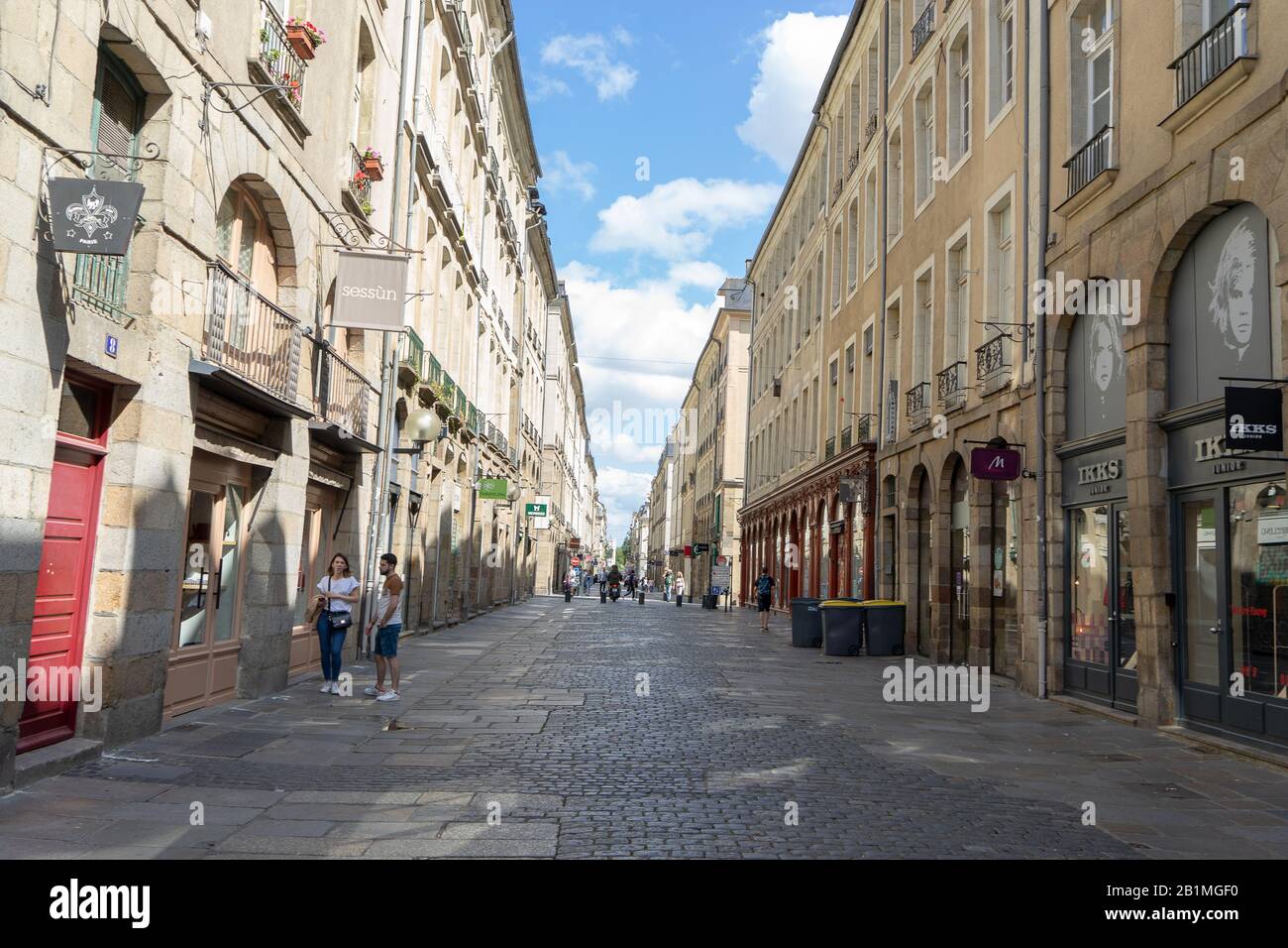 Travel in small french villages street in vacation summer tourism Stock ...