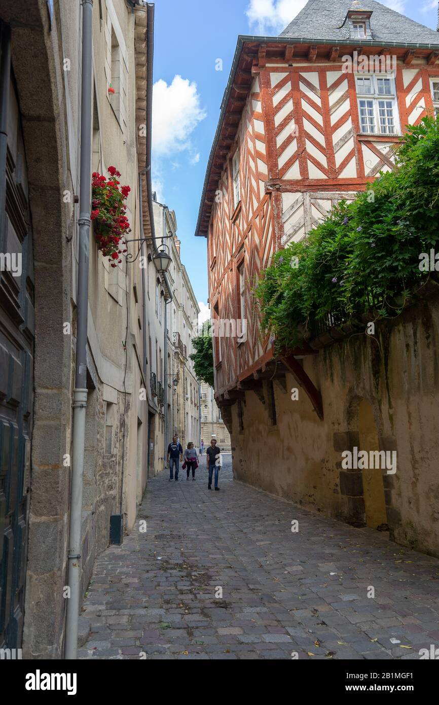 Travel in small french villages street in vacation summer tourism Stock ...
