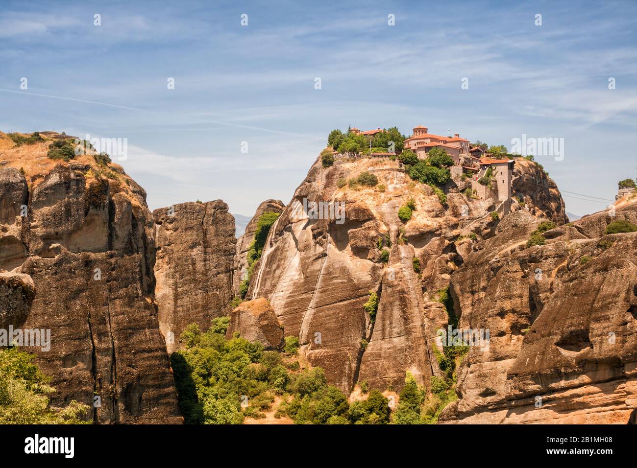 Meteora Monasteries, view of the Great Meteoron (Transfiguration ...