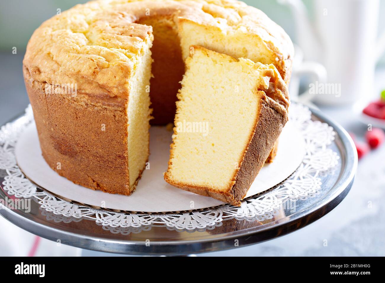Pound cake slice Stock Photo - Alamy