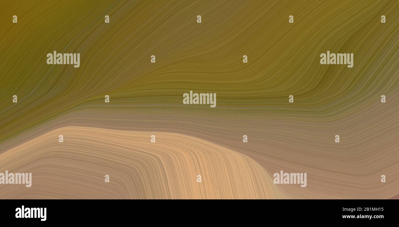 background graphic with modern curvy waves background design with brown ...