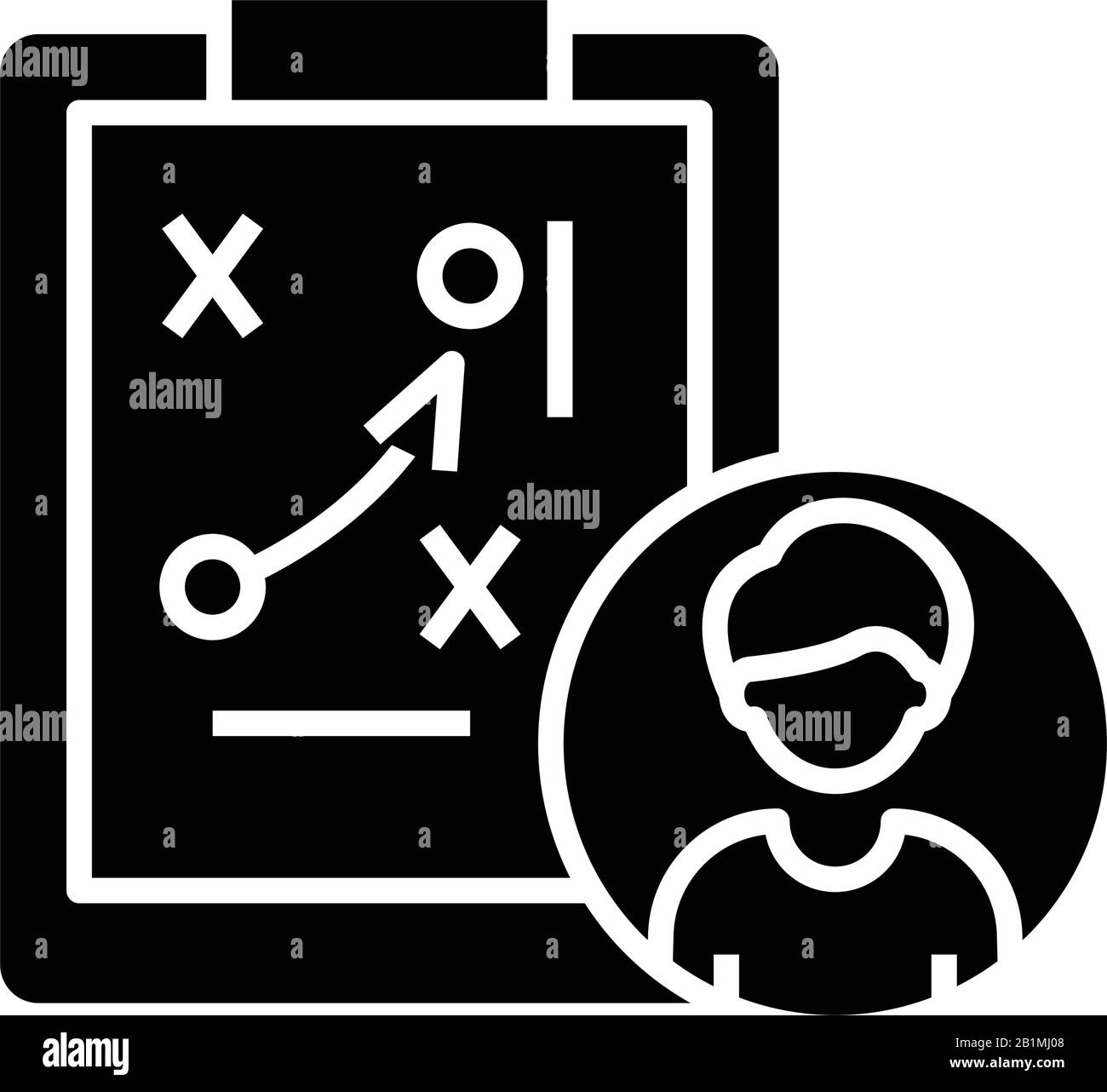 Choosing combination black icon, concept illustration, vector flat ...