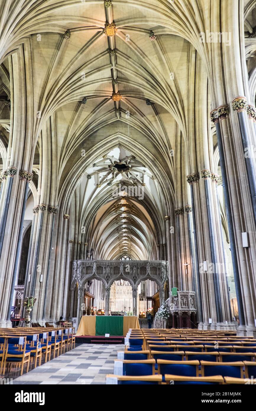 Interior,of,inside,architecture,design,Bristol,cathedral,Bristol ...