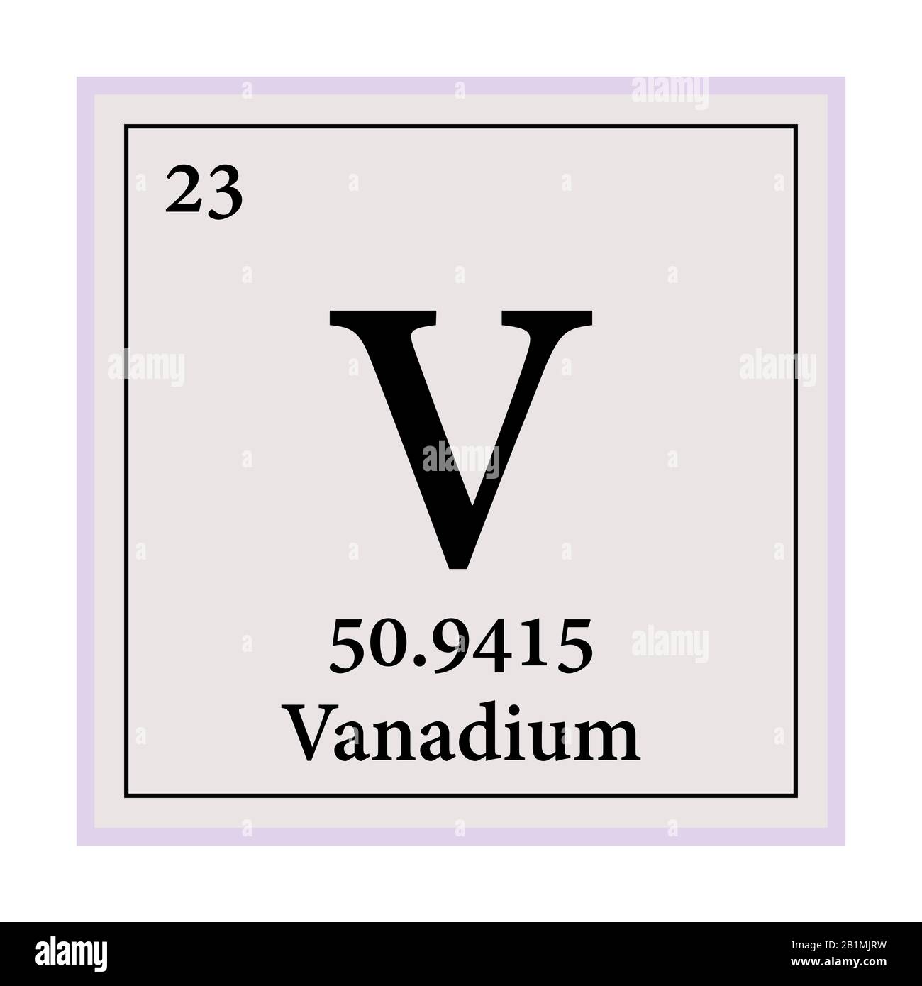 Vanadium periodic table Stock Vector Images - Alamy