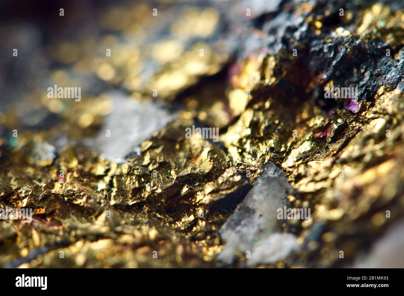 Golden background. Gold nugget. Backdrop for the project. Macro Stock ...