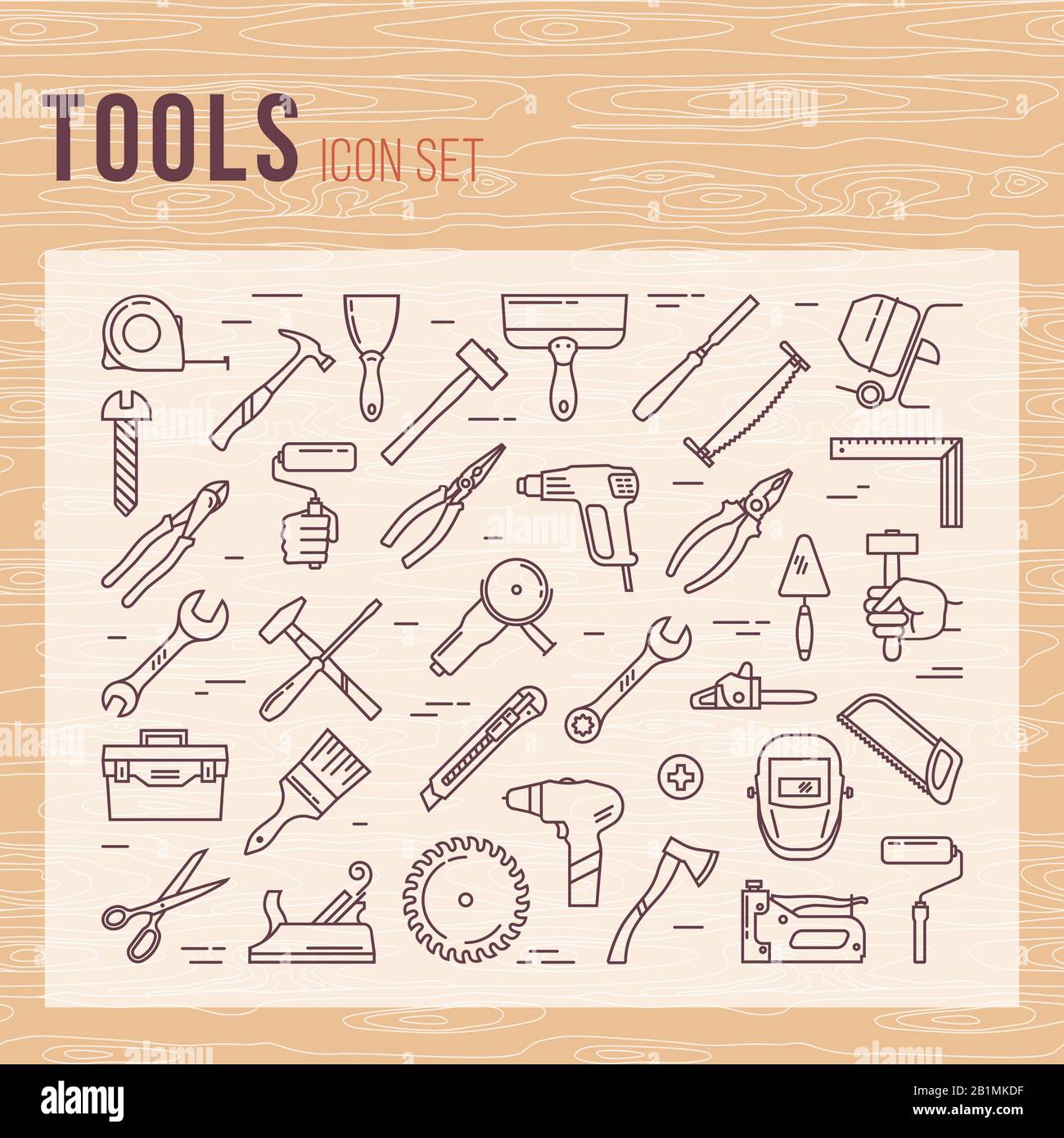 Construction repair tools clamp Stock Vector Images - Alamy