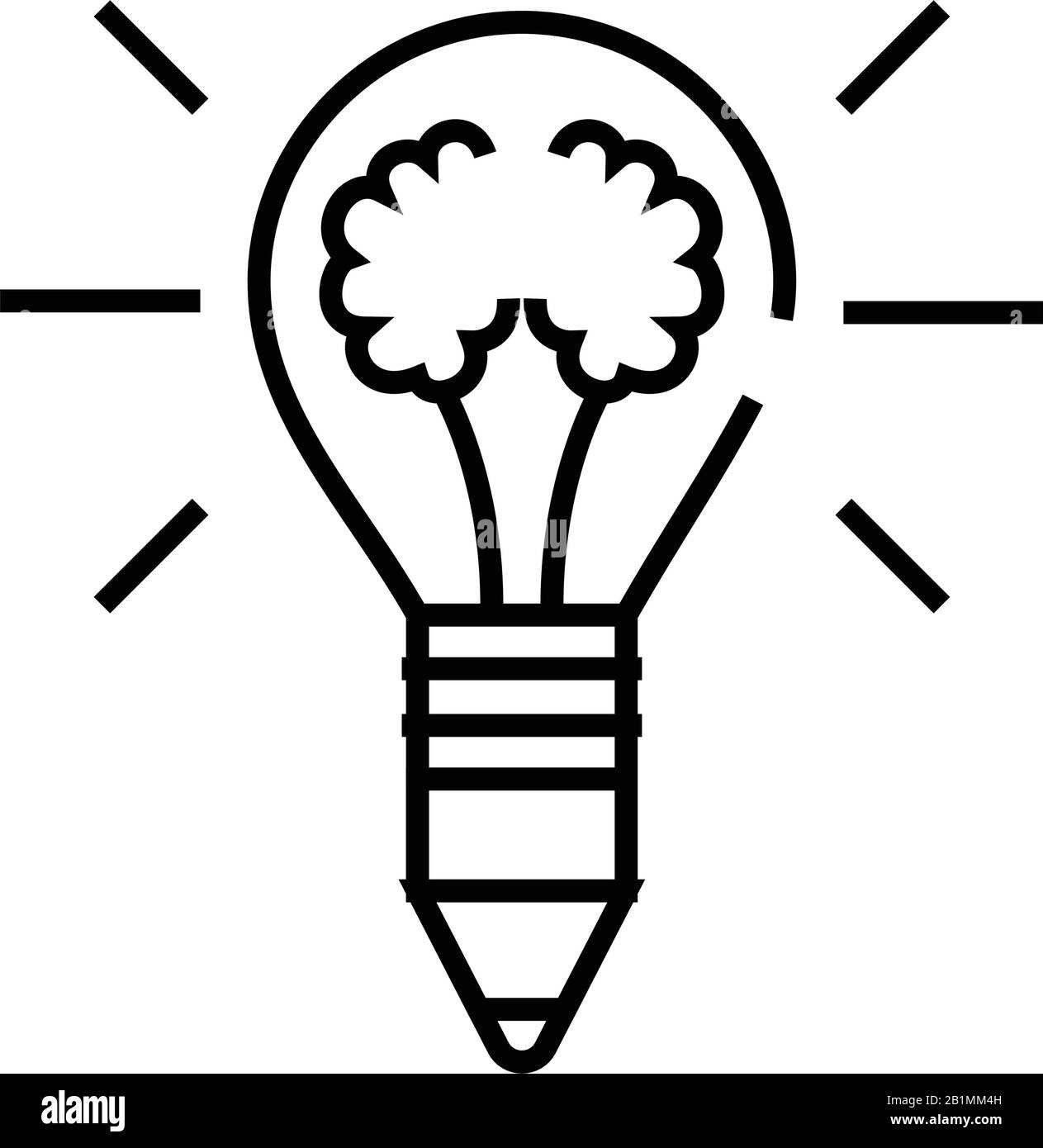 Great solution line icon, concept sign, outline vector illustration ...