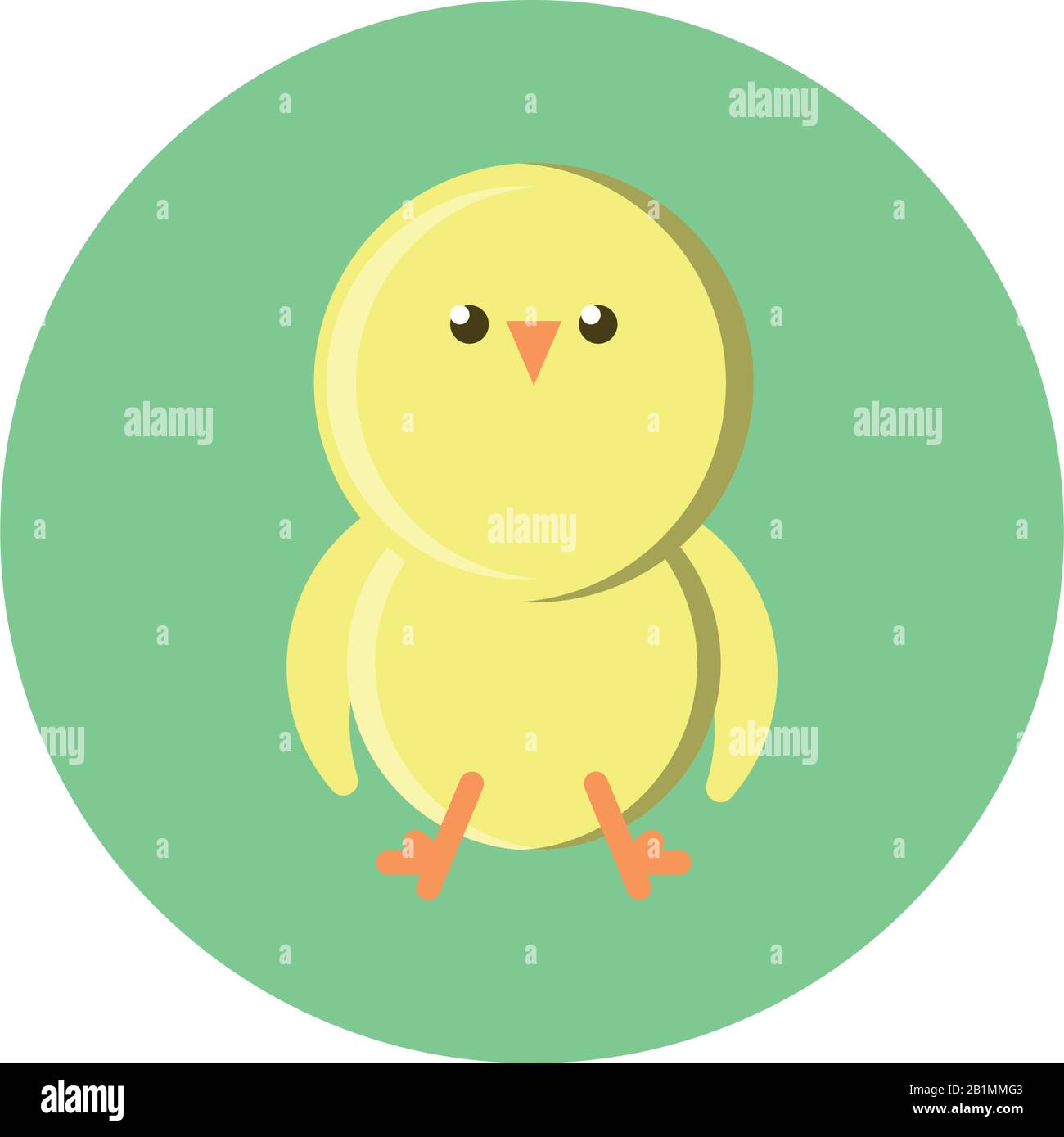 cute chicken icon over white background, block style, vector ...