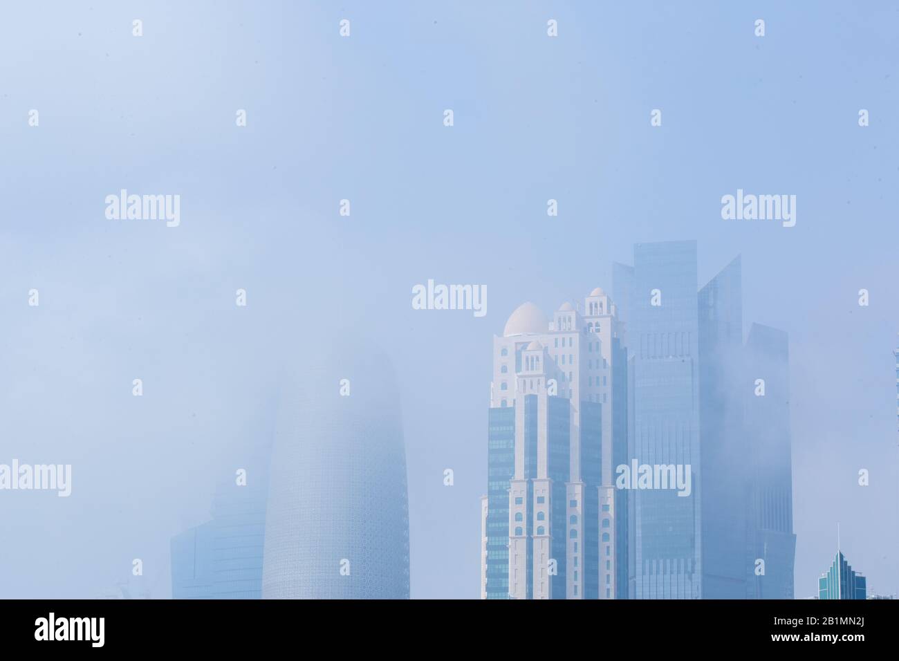 Aerial view on doha hi-res stock photography and images - Alamy