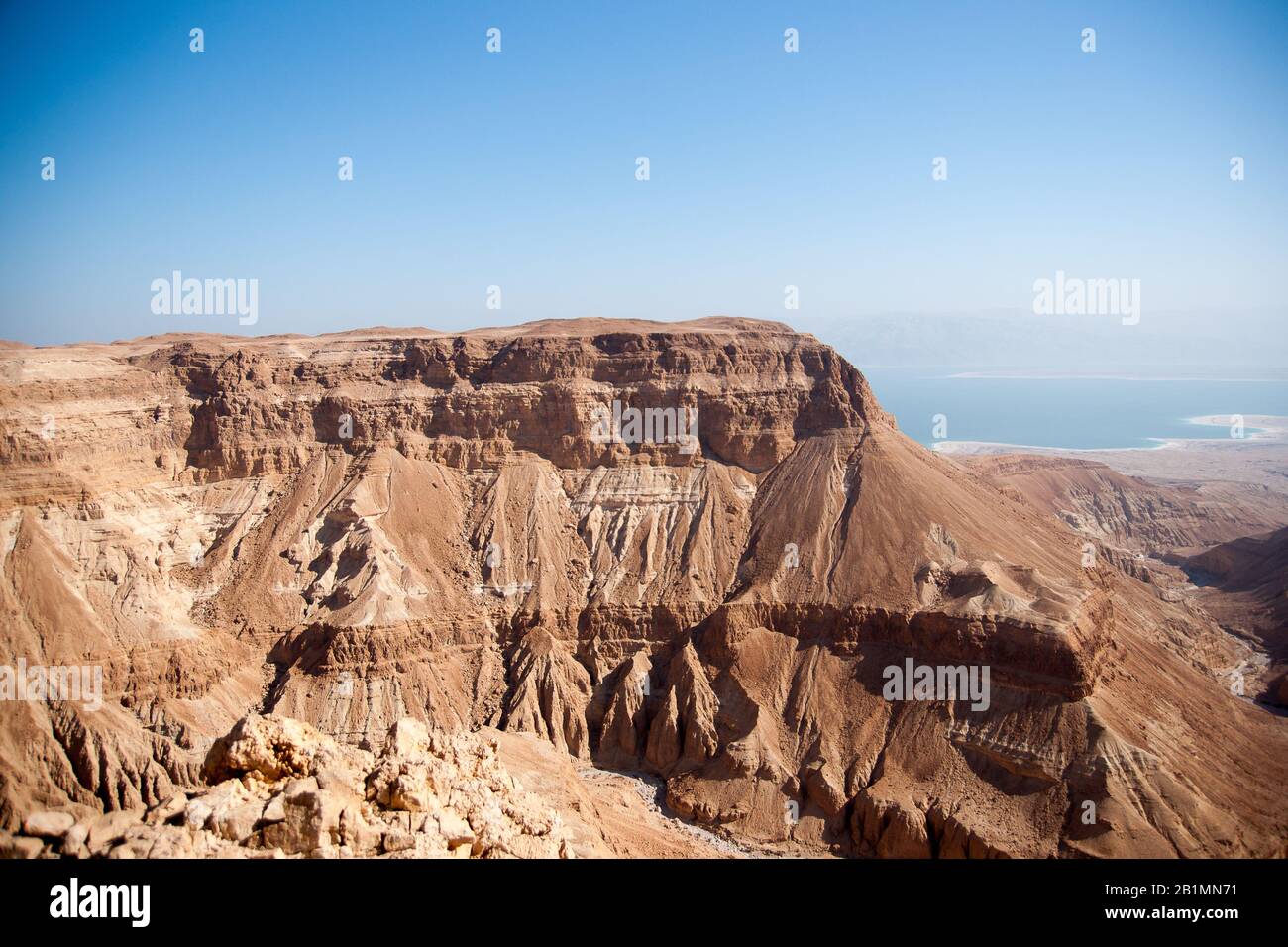 Desert Canyon in Israel Dead Sea travel attraction for tourists Stock ...