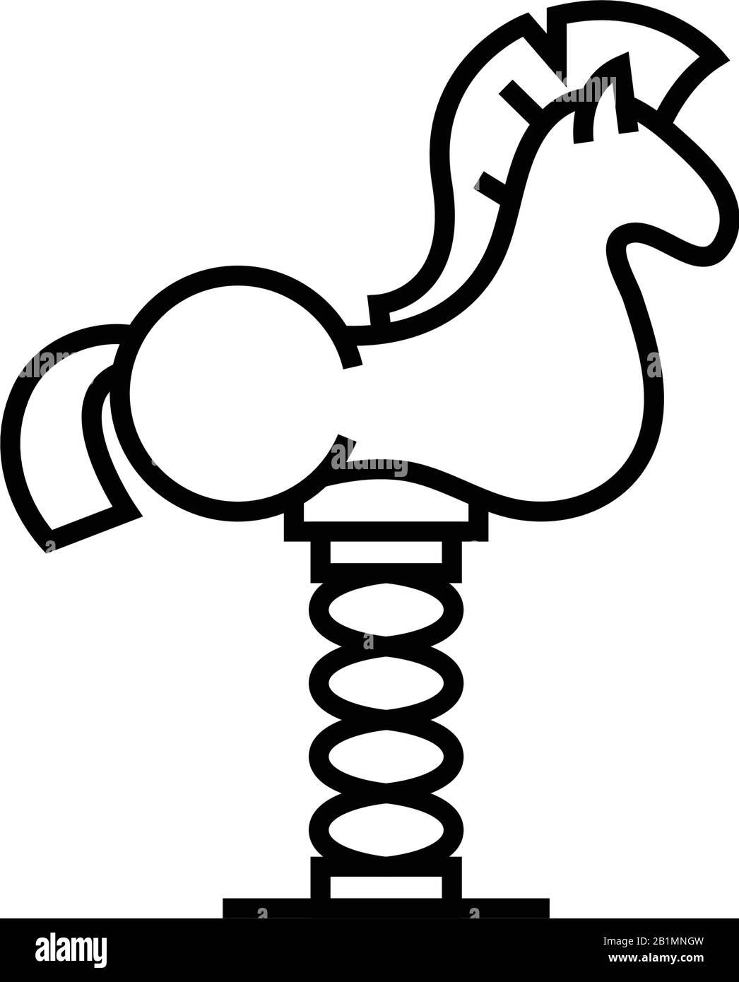 Horse game line icon, concept sign, outline vector illustration, linear symbol Stock Vector ...