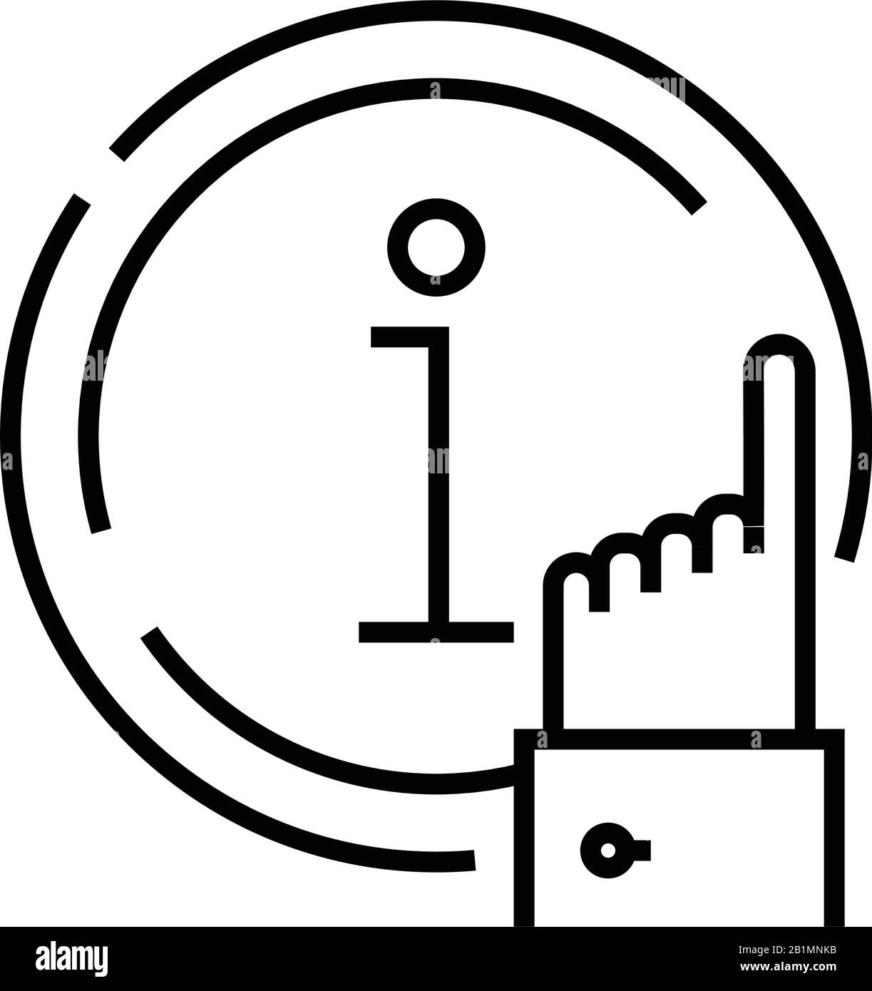 High technologies line icon, concept sign, outline vector illustration ...