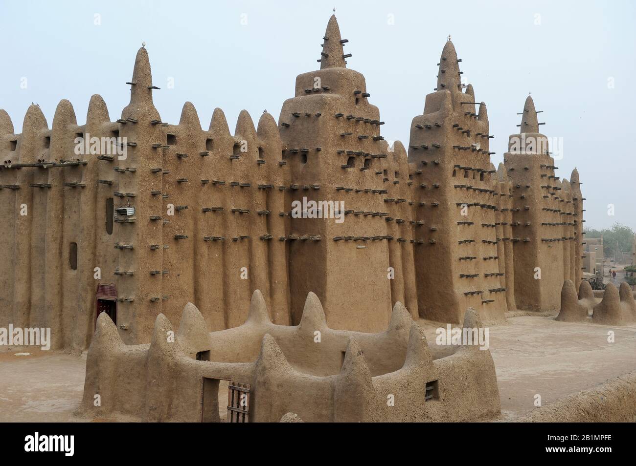 MALI, Djenne , Grand Mosque built from clay is a UNESCO world heritage ...