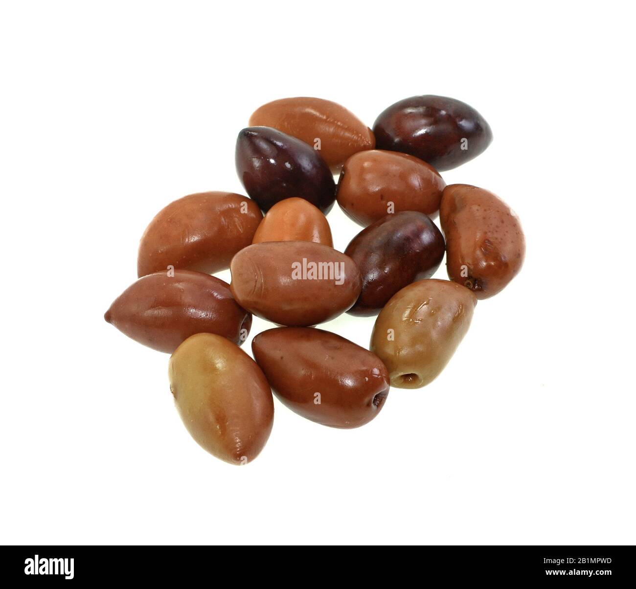 olive isolated on white Stock Photo - Alamy